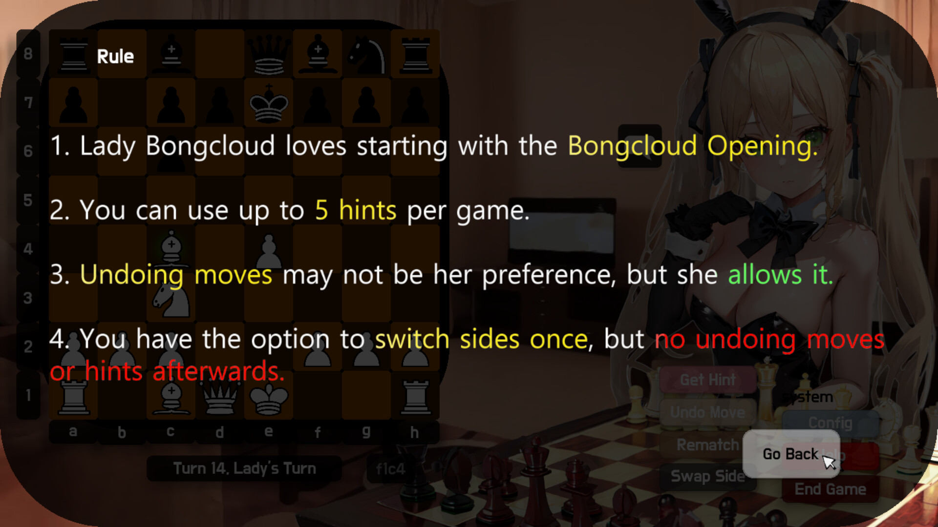 Play Chess with Lady Bongcloud - Keymailer