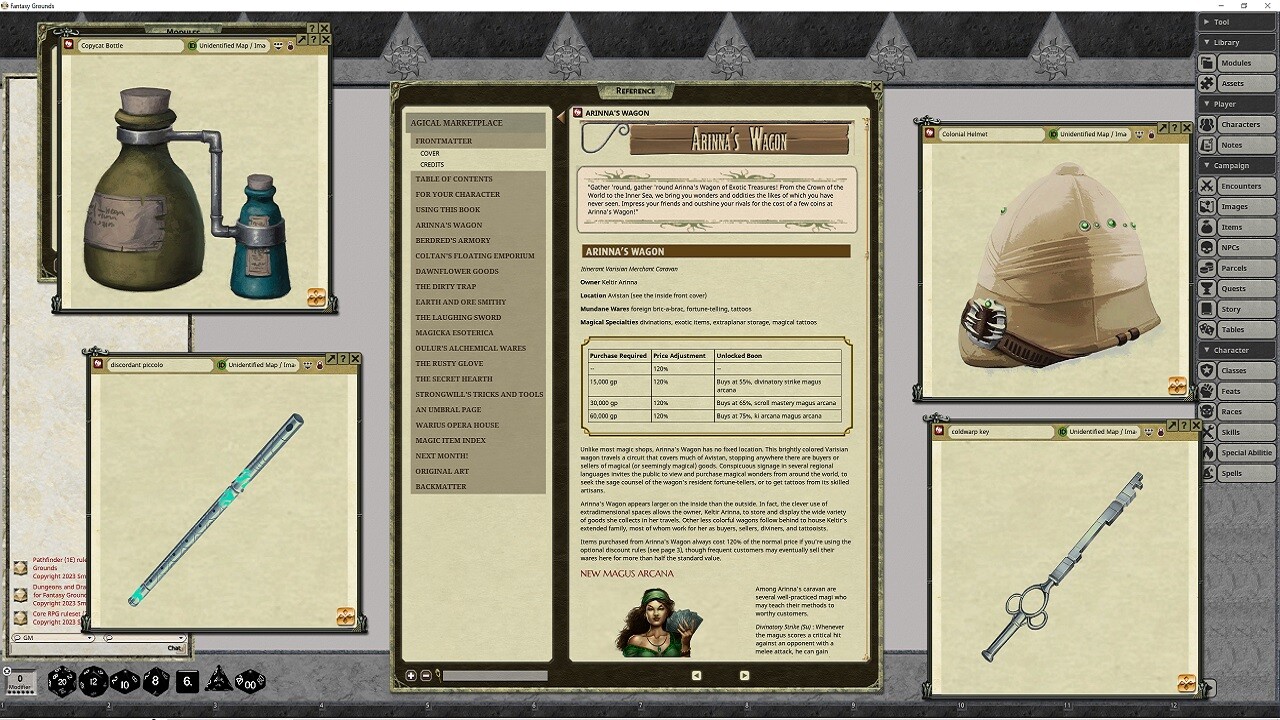 Fantasy Grounds Pathfinder Rpg Pathfinder Companion Magical