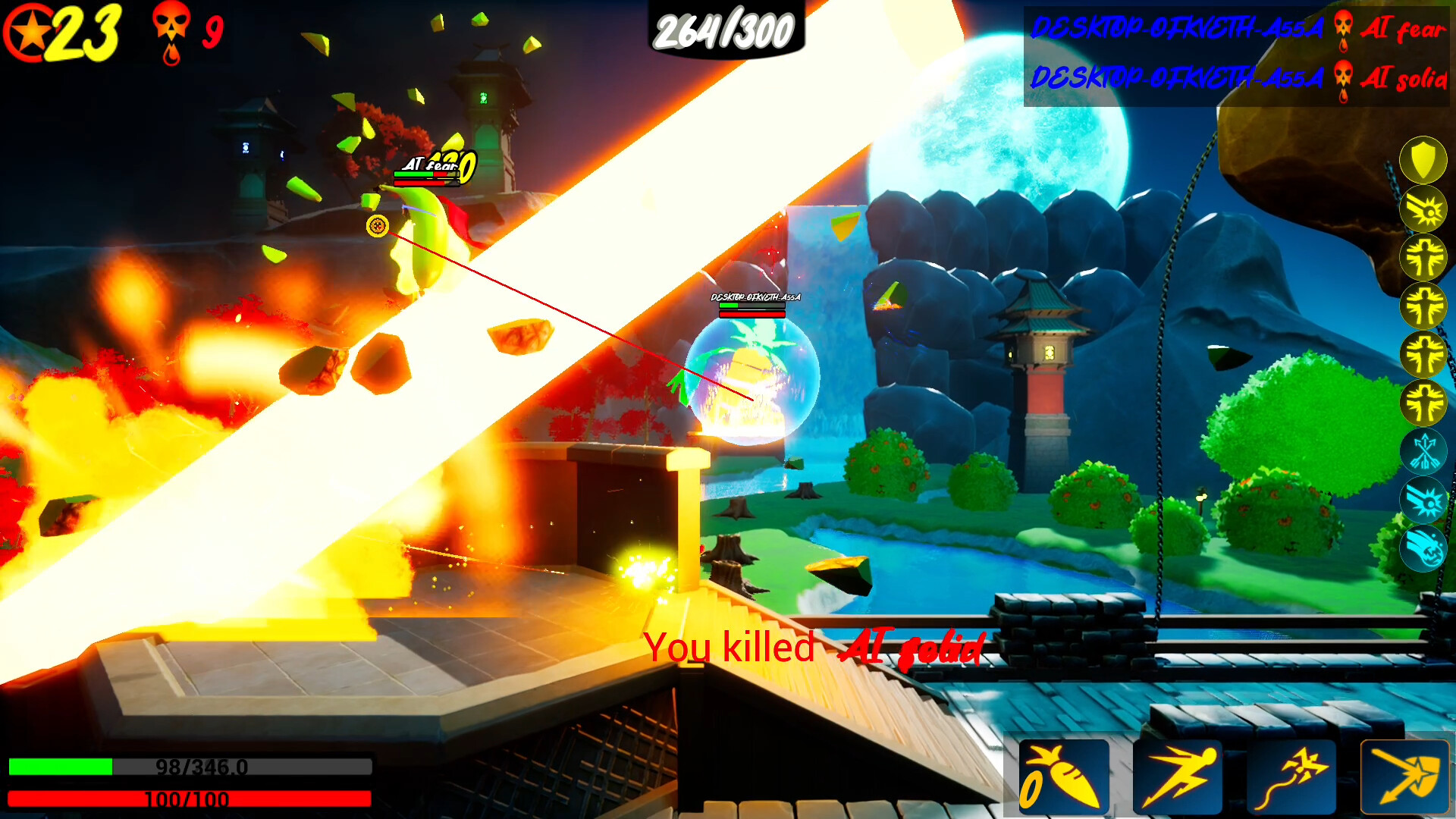 Plants in Rush on Steam