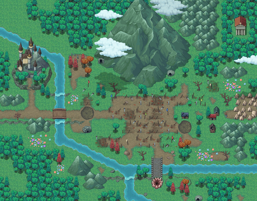Rpg Maker Mz Winlu Fantasy Tileset Overworld On Steam