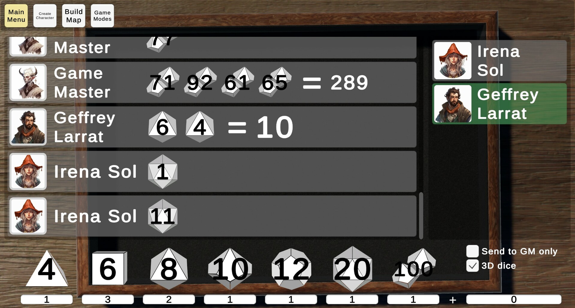 Roles & Dice on Steam