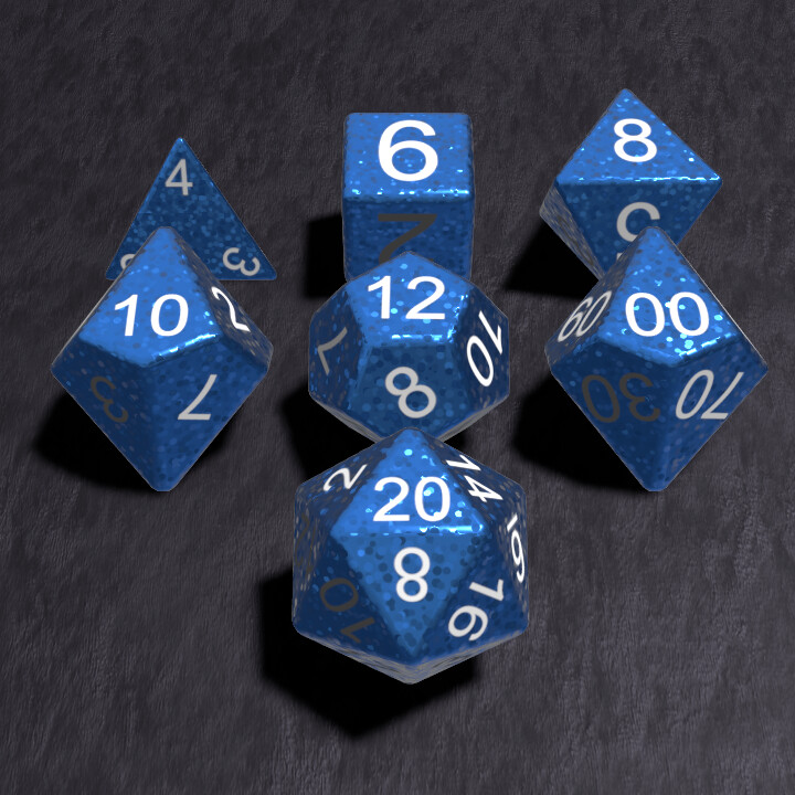 True Dice Roller - Sky Glitter Dice on Steam