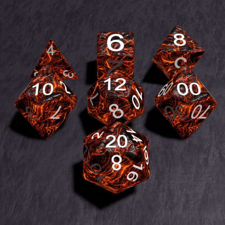 True Dice Roller - Lava Rock Novelty Dice on Steam