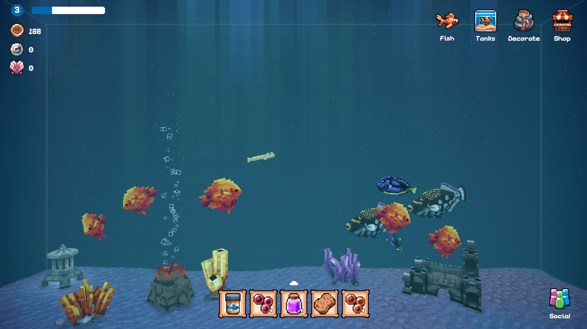 Tiny Aquarium: Social Fishkeeping on Steam