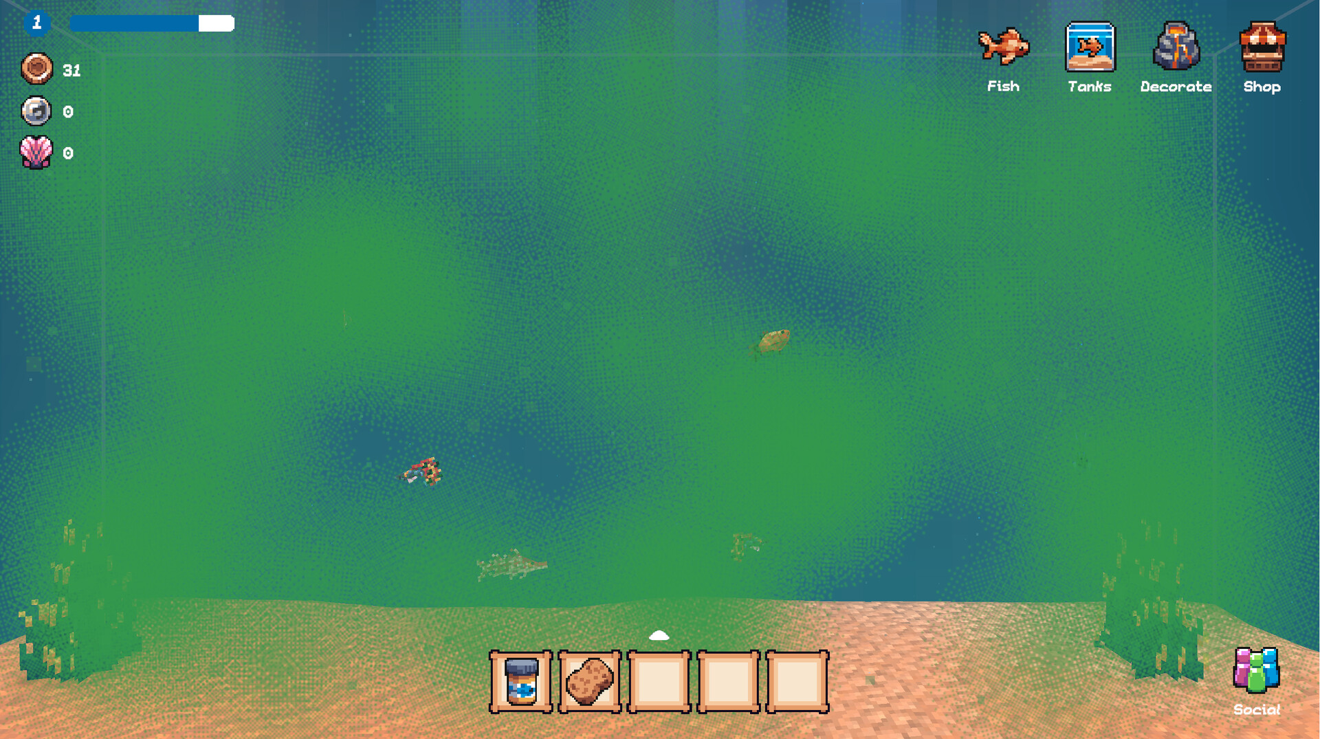 Tiny Aquarium: Social Fishkeeping on Steam