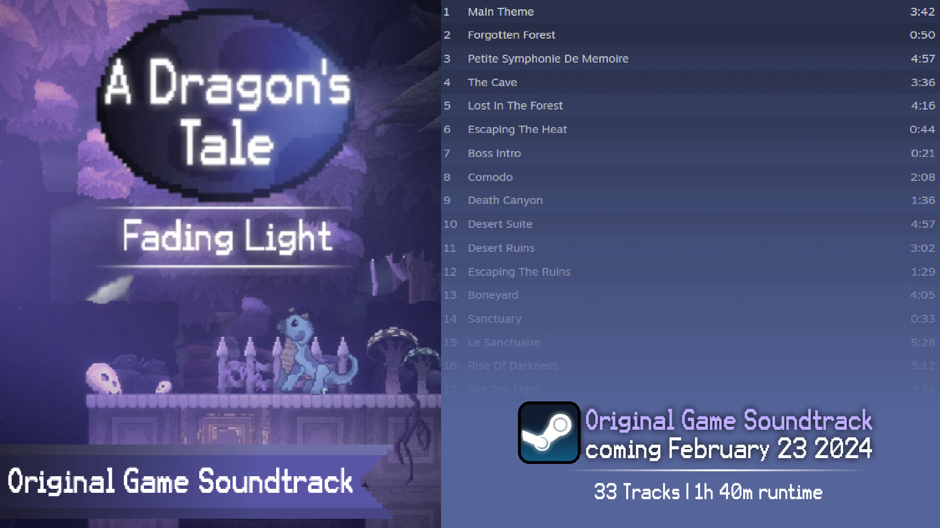 A Dragon's Tale: Fading Light Soundtrack on Steam