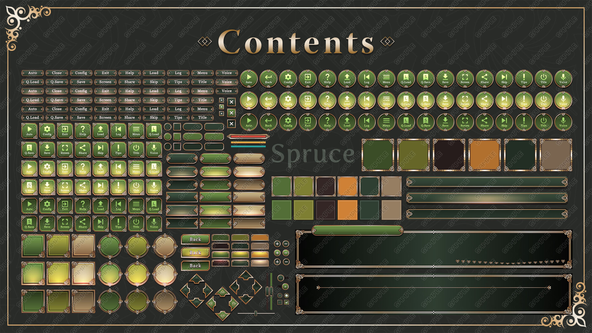 Tyrano Builder - Visual Novel GUI Pack #4 Color-Spruce [kopanda UI ...