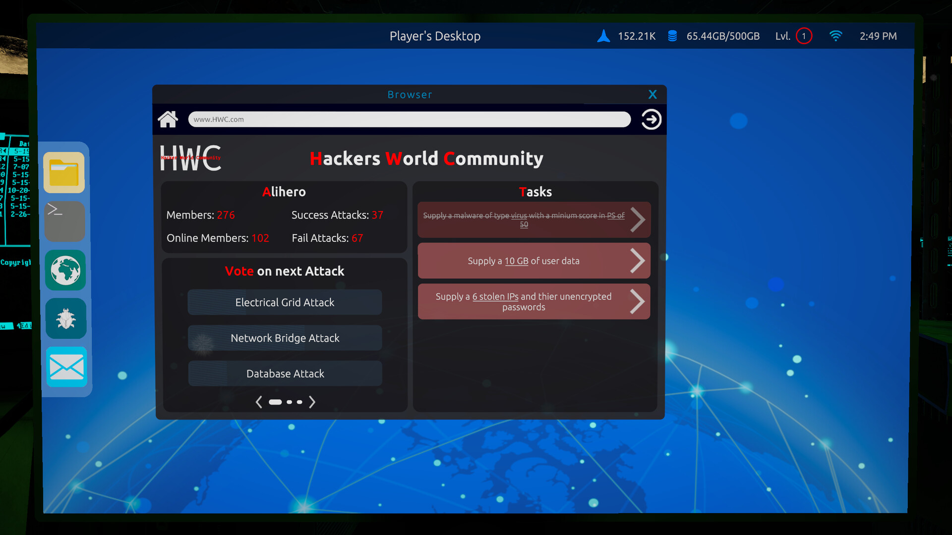 Hacker's Life on Steam