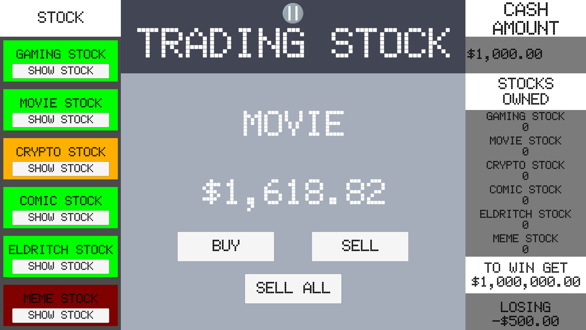 Save 25% on Simple Stock Trading Simulator on Steam
