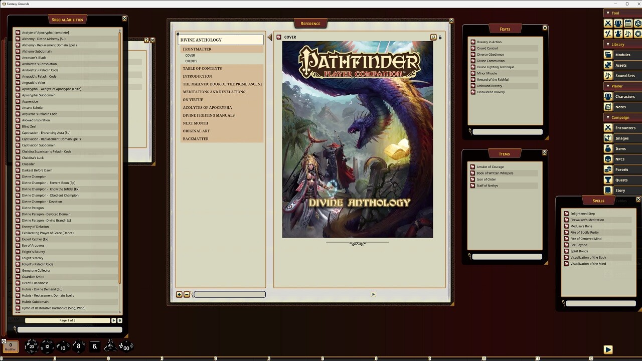 Fantasy Grounds Pathfinder Rpg Pathfinder Companion Divine