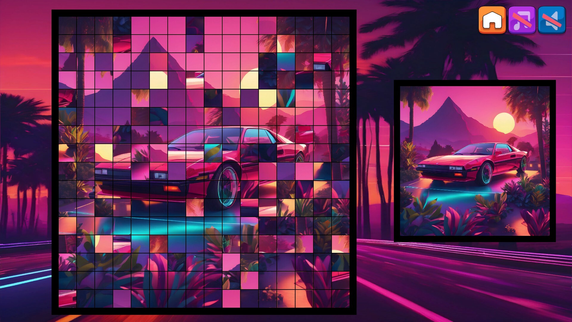 OG Puzzlers: Synthwave Cars on Steam