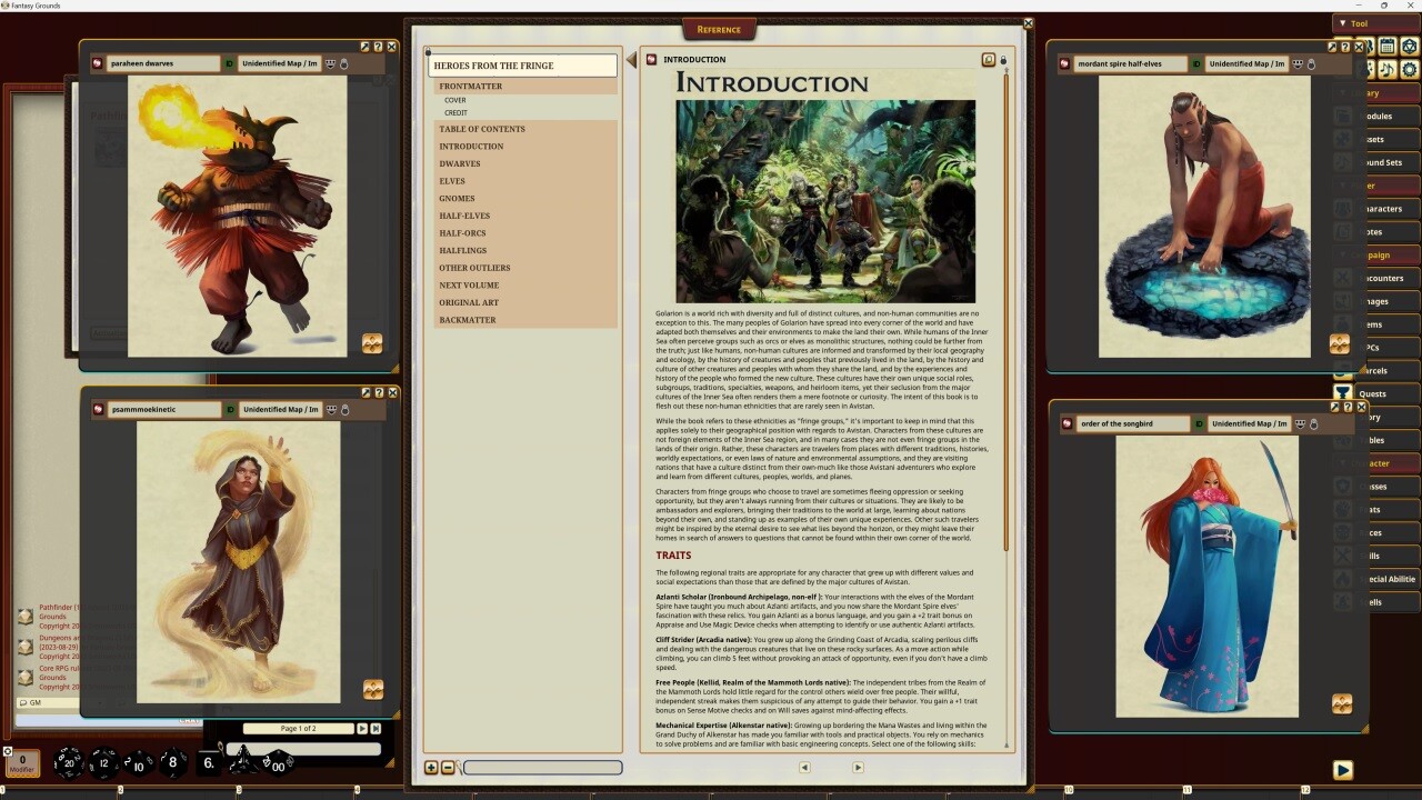 Fantasy Grounds Pathfinder Rpg Pathfinder Companion Heroes From