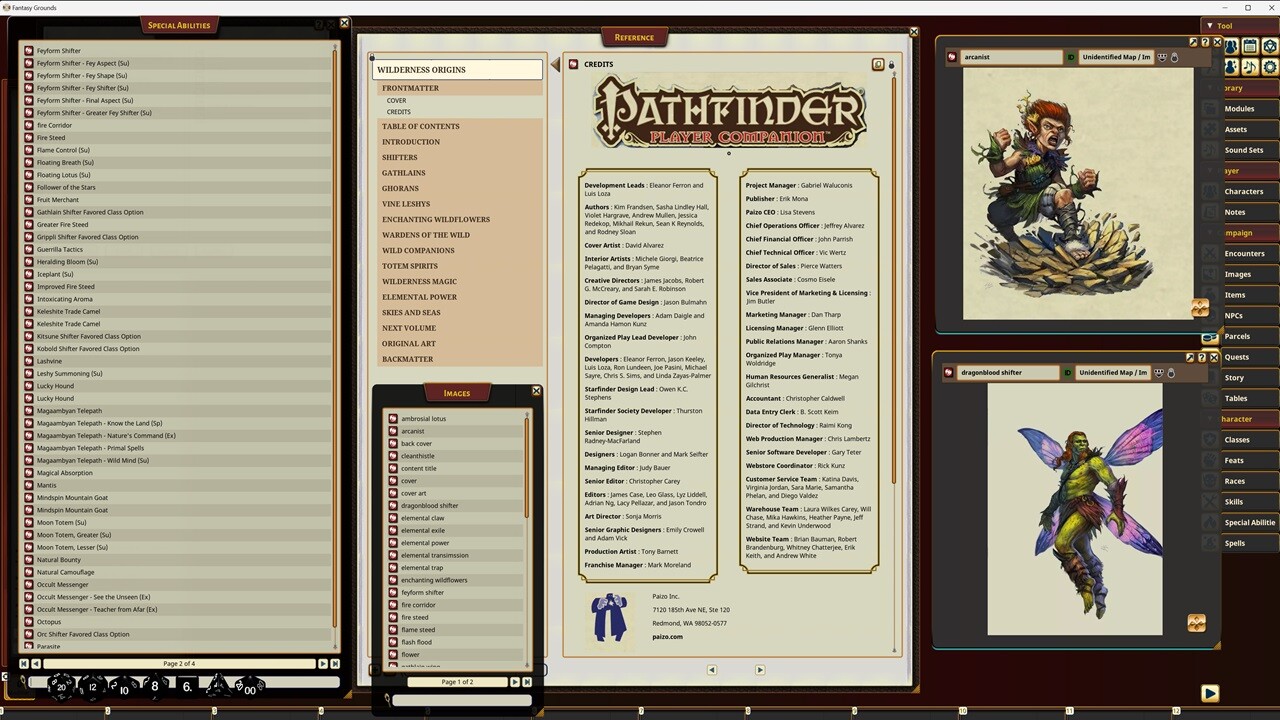 Fantasy Grounds Pathfinder Rpg Pathfinder Companion Wilderness