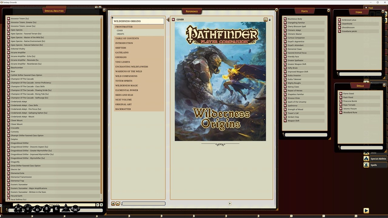 Fantasy Grounds Pathfinder Rpg Pathfinder Companion Wilderness