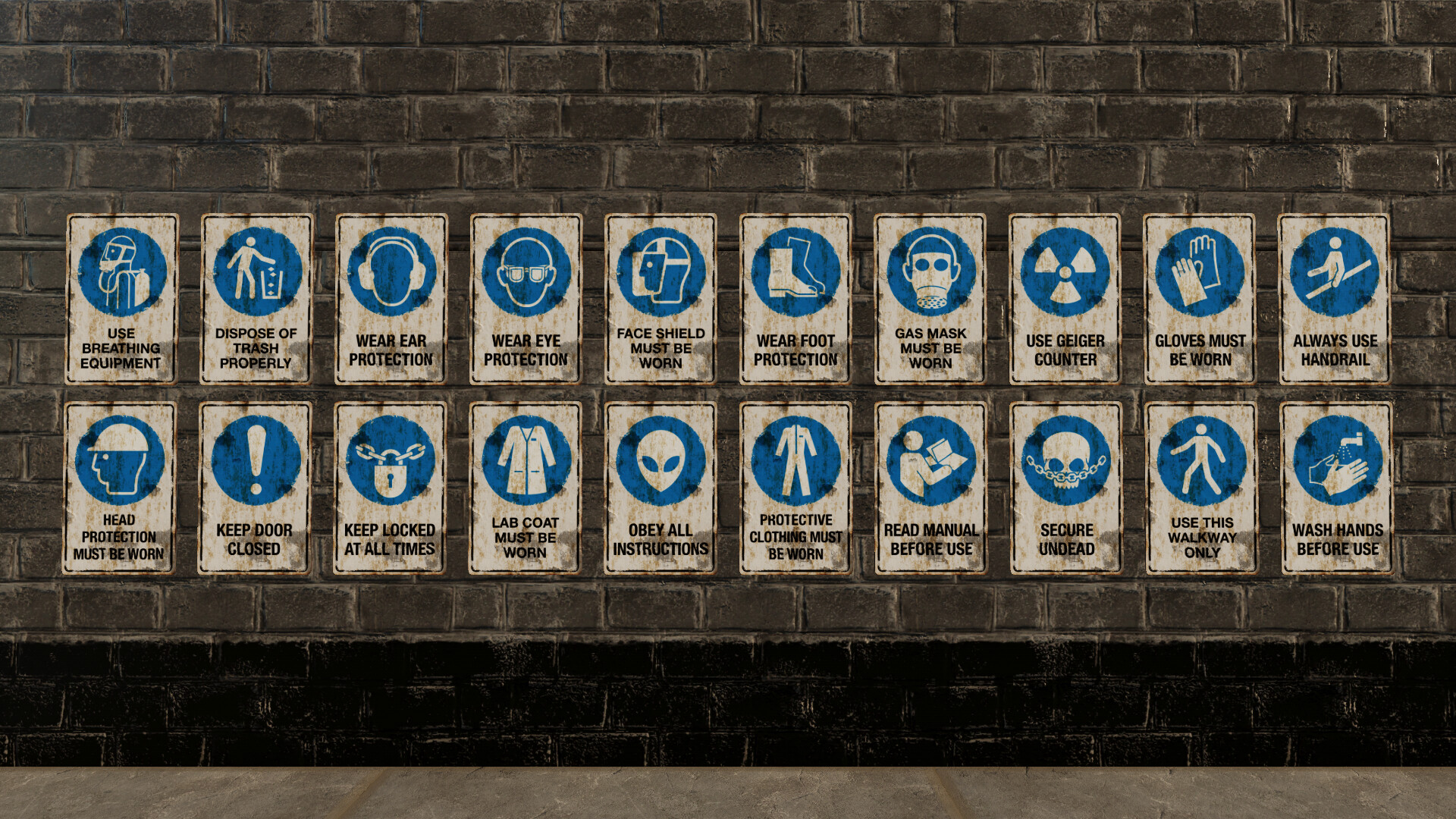 GameGuru MAX Modern Day Asset Pack - Hazard Signs no Steam