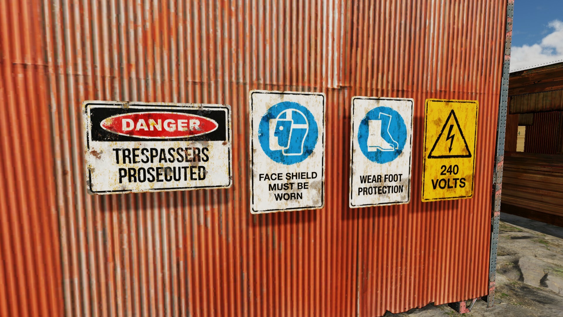 GameGuru MAX Modern Day Asset Pack - Hazard Signs no Steam