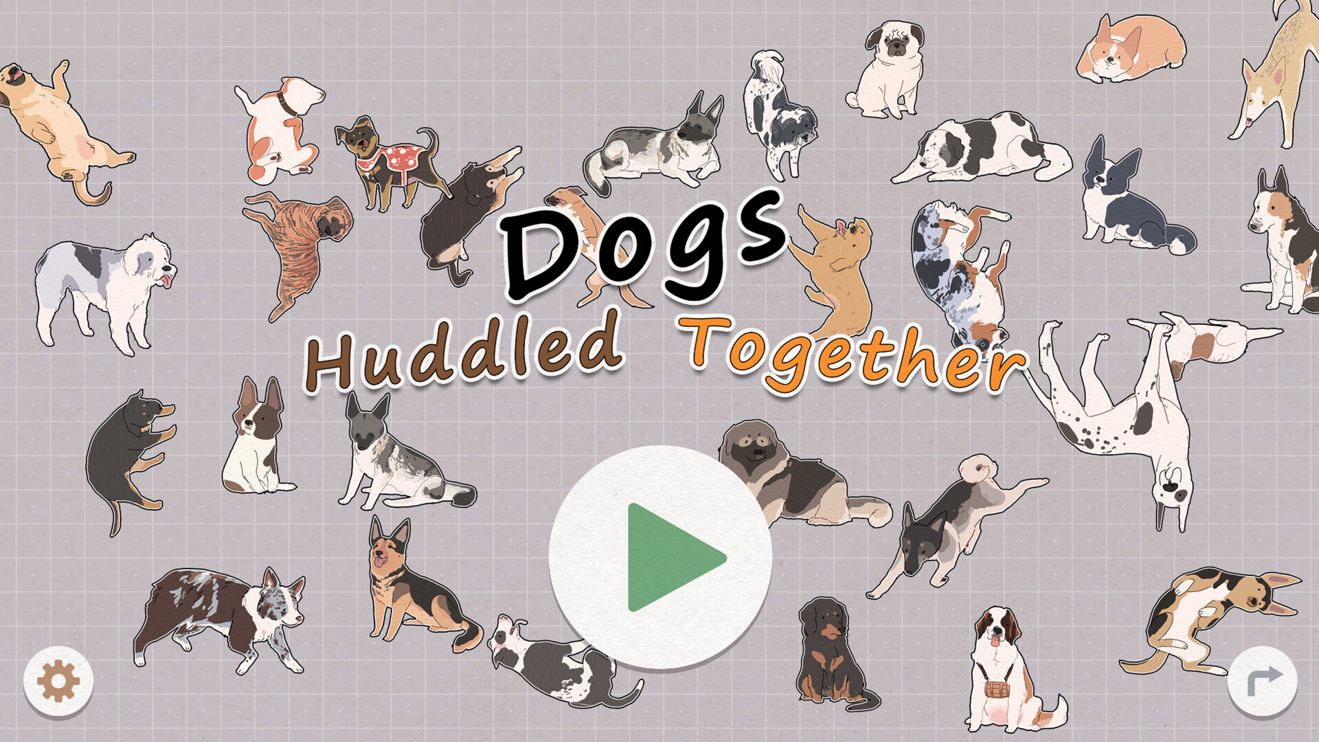 Dogs Huddled Together 挤在一起的狗狗们 on Steam