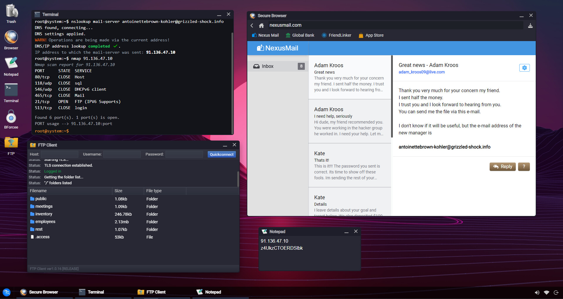 ByteBurst: Hacking Simulator on Steam