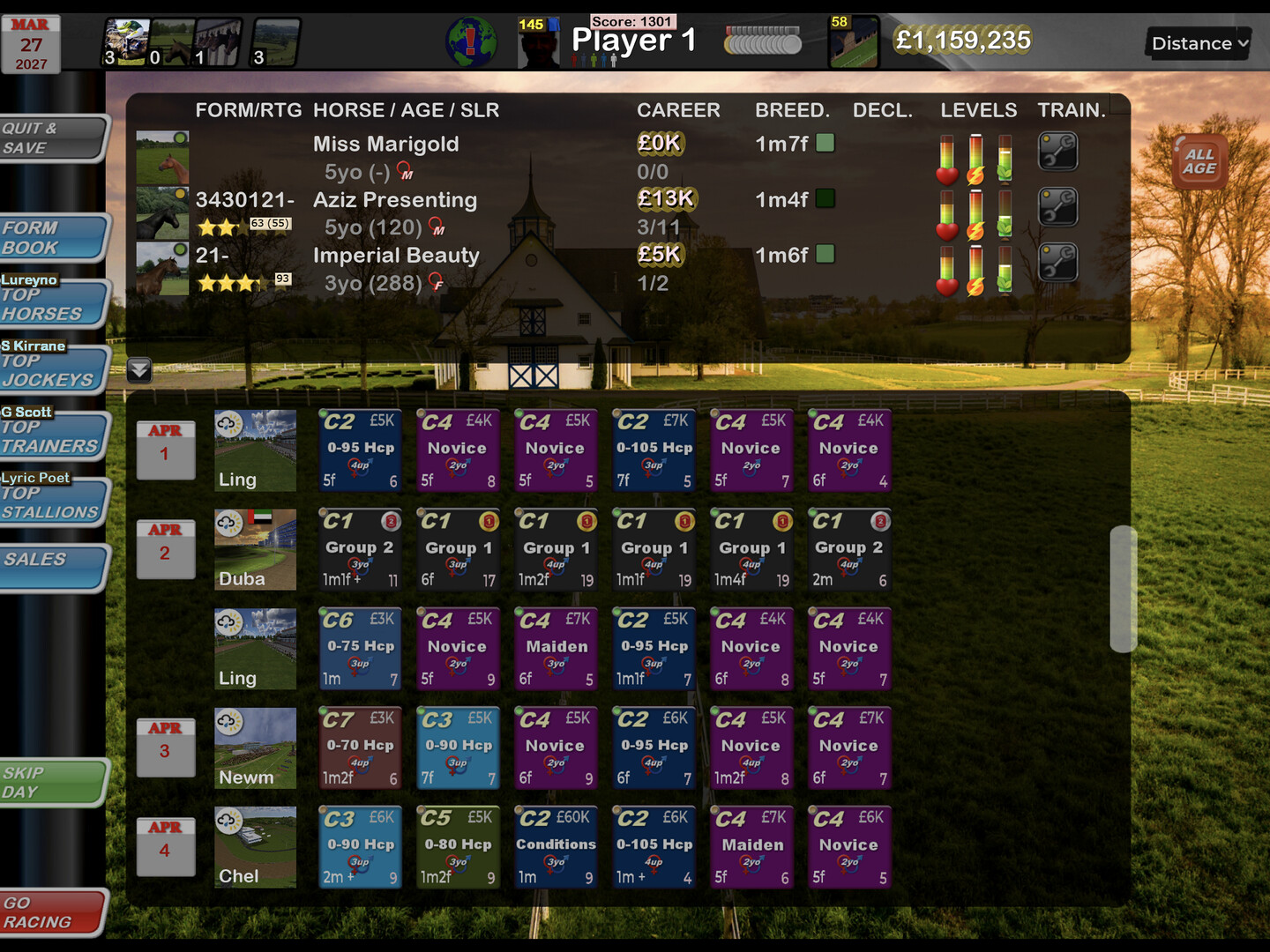 Starters Orders Touch Horse Racing on Steam