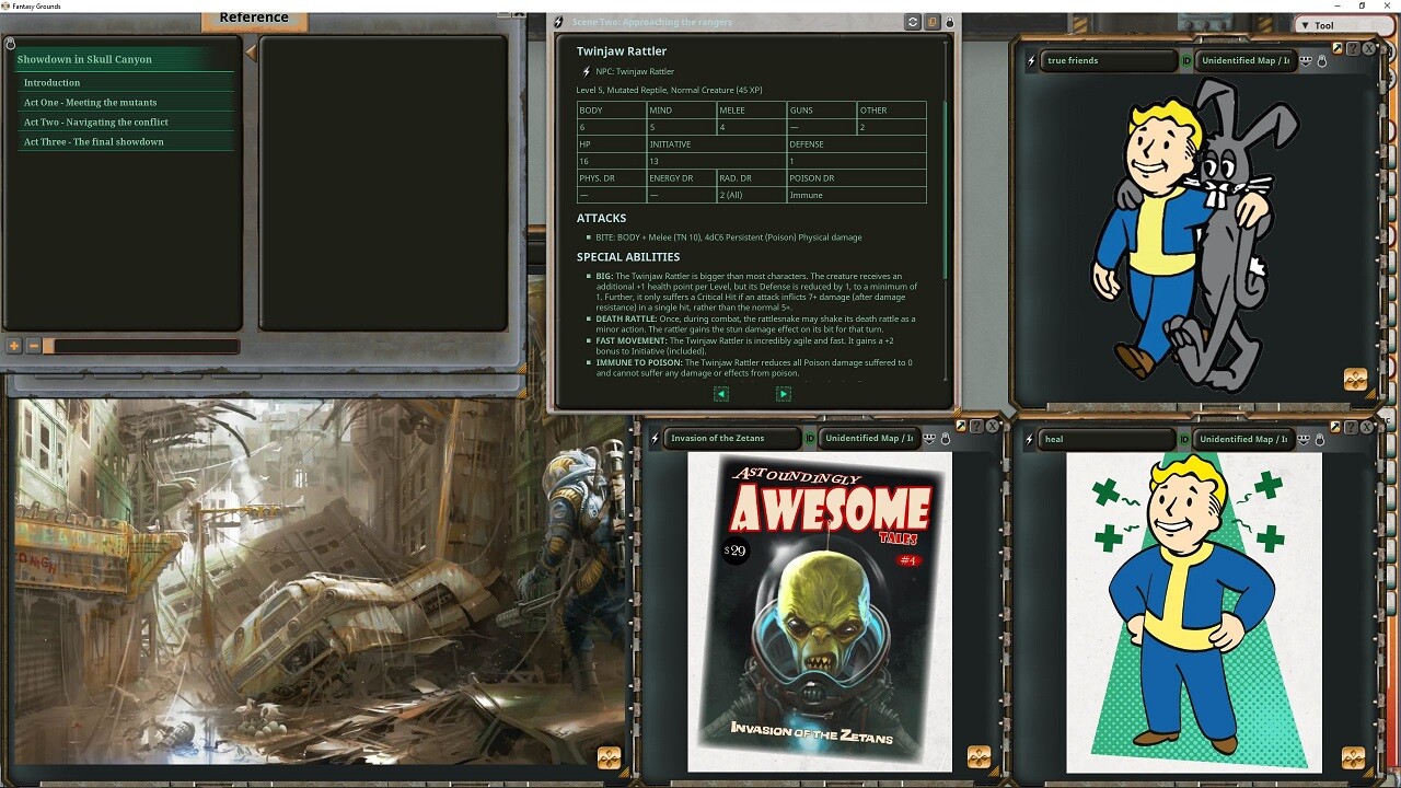 Fantasy Grounds Fallout Rpg Showdown In Skull Canyon On Steam