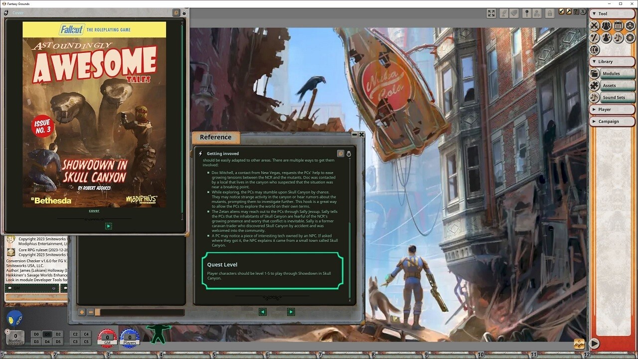 Fantasy Grounds Fallout Rpg Showdown In Skull Canyon On Steam