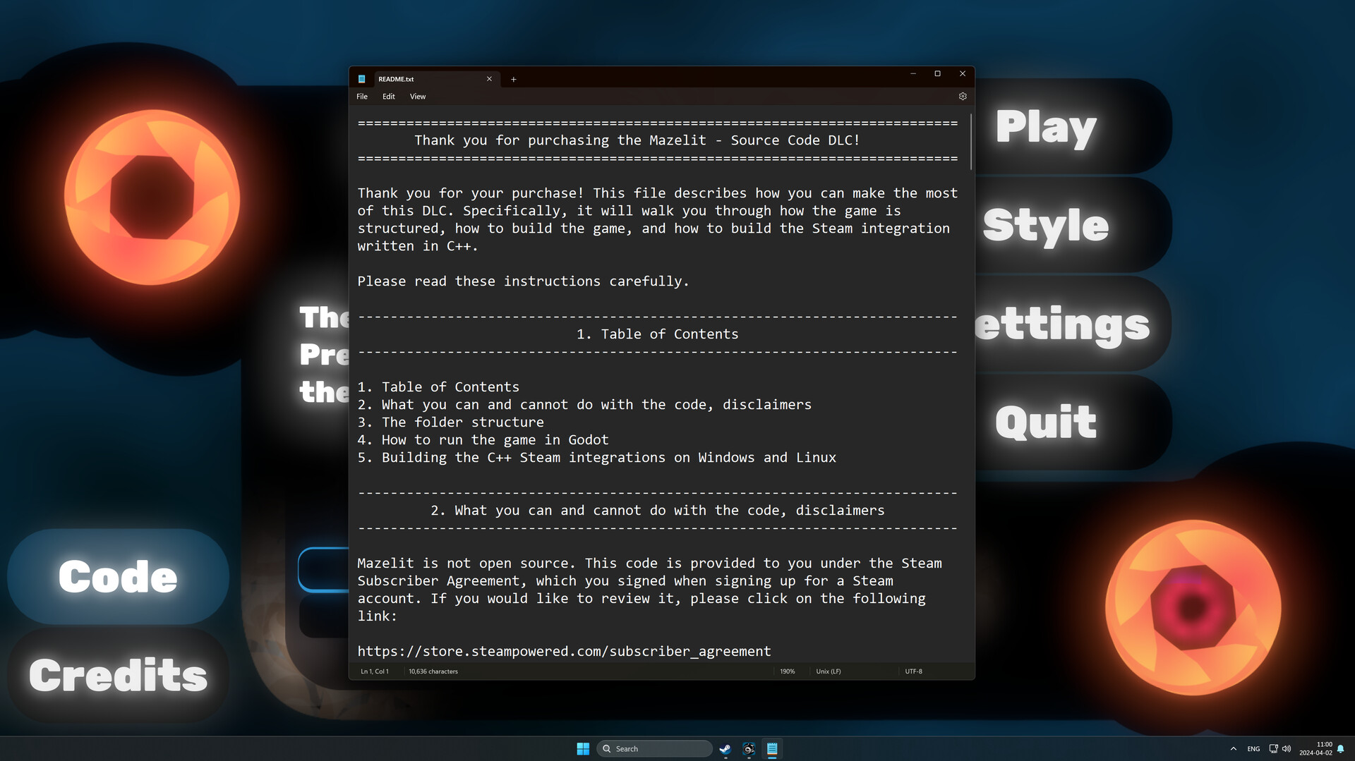 Mazelit - Source Code on Steam