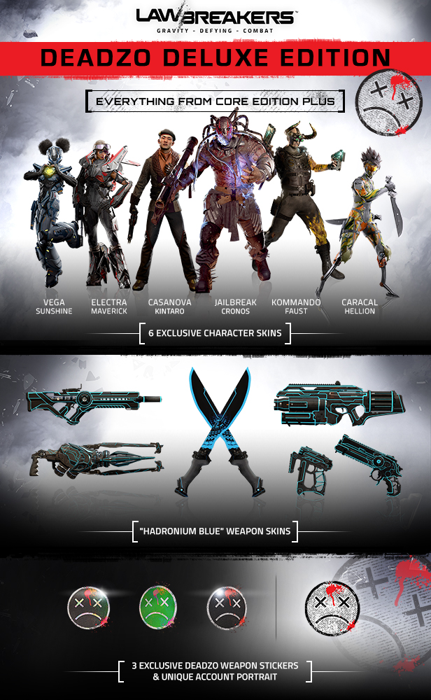 What deluxe edition adds to game? : r/lawbreakers