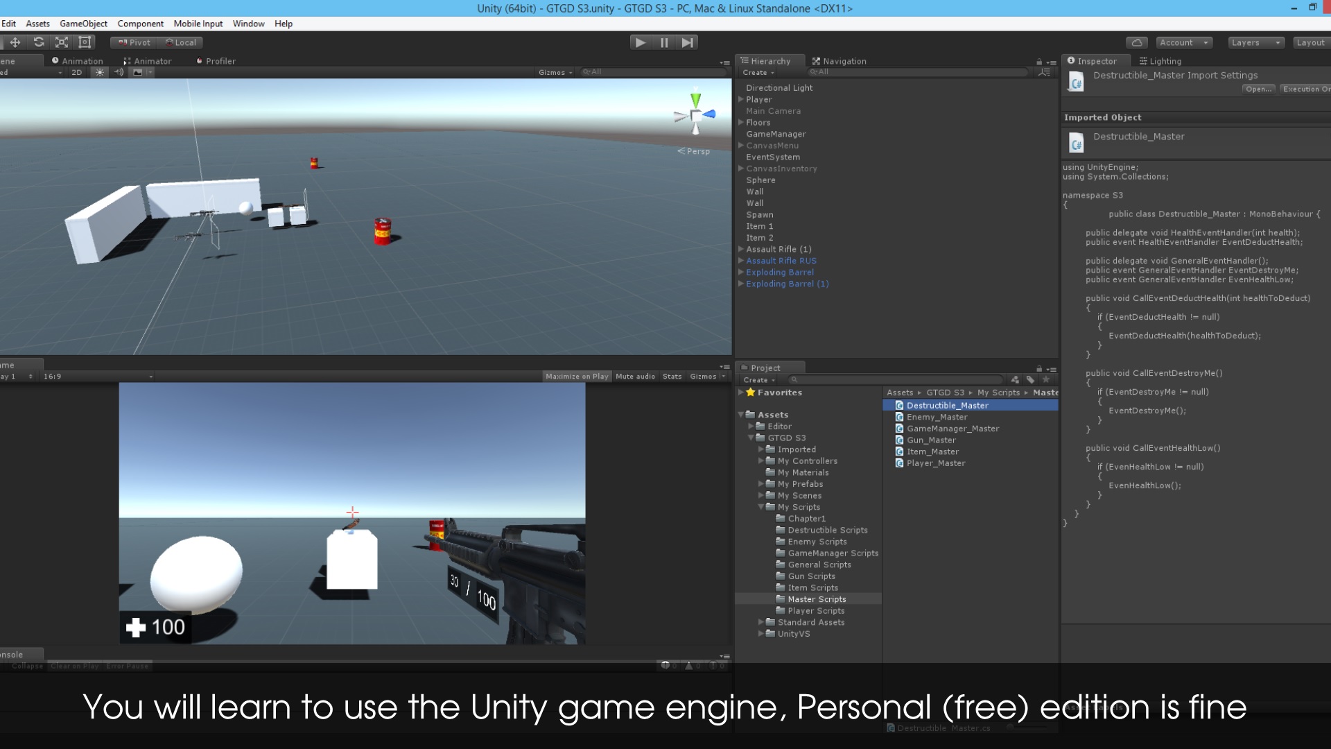 Learn Code: GTGD S3 How To Make A Game · 스팀