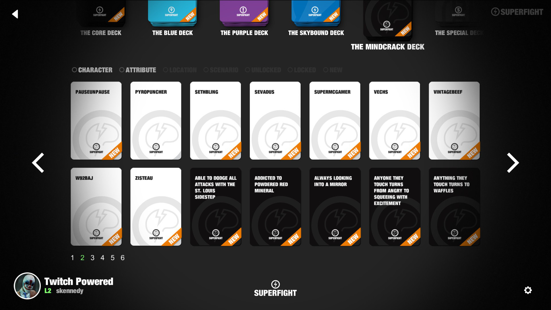 SUPERFIGHT - The Mindcrack Deck · 스팀