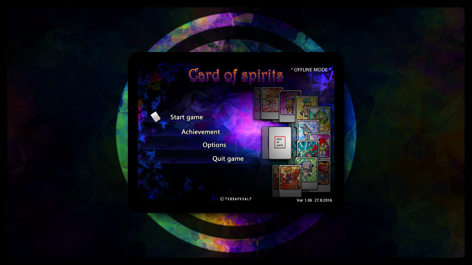 Card of spirits on Steam