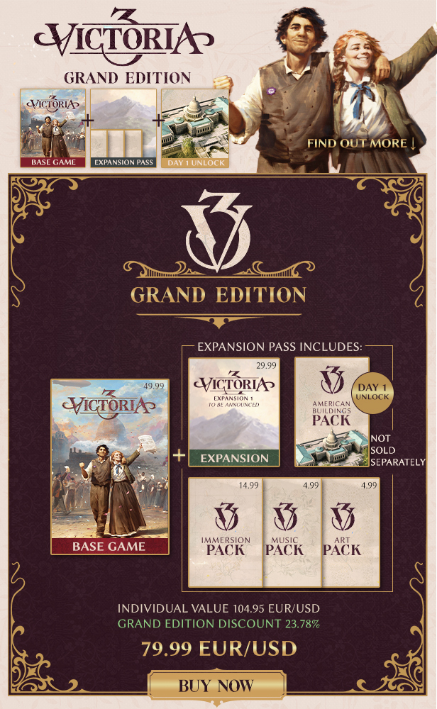 Victoria 3 στο Steam