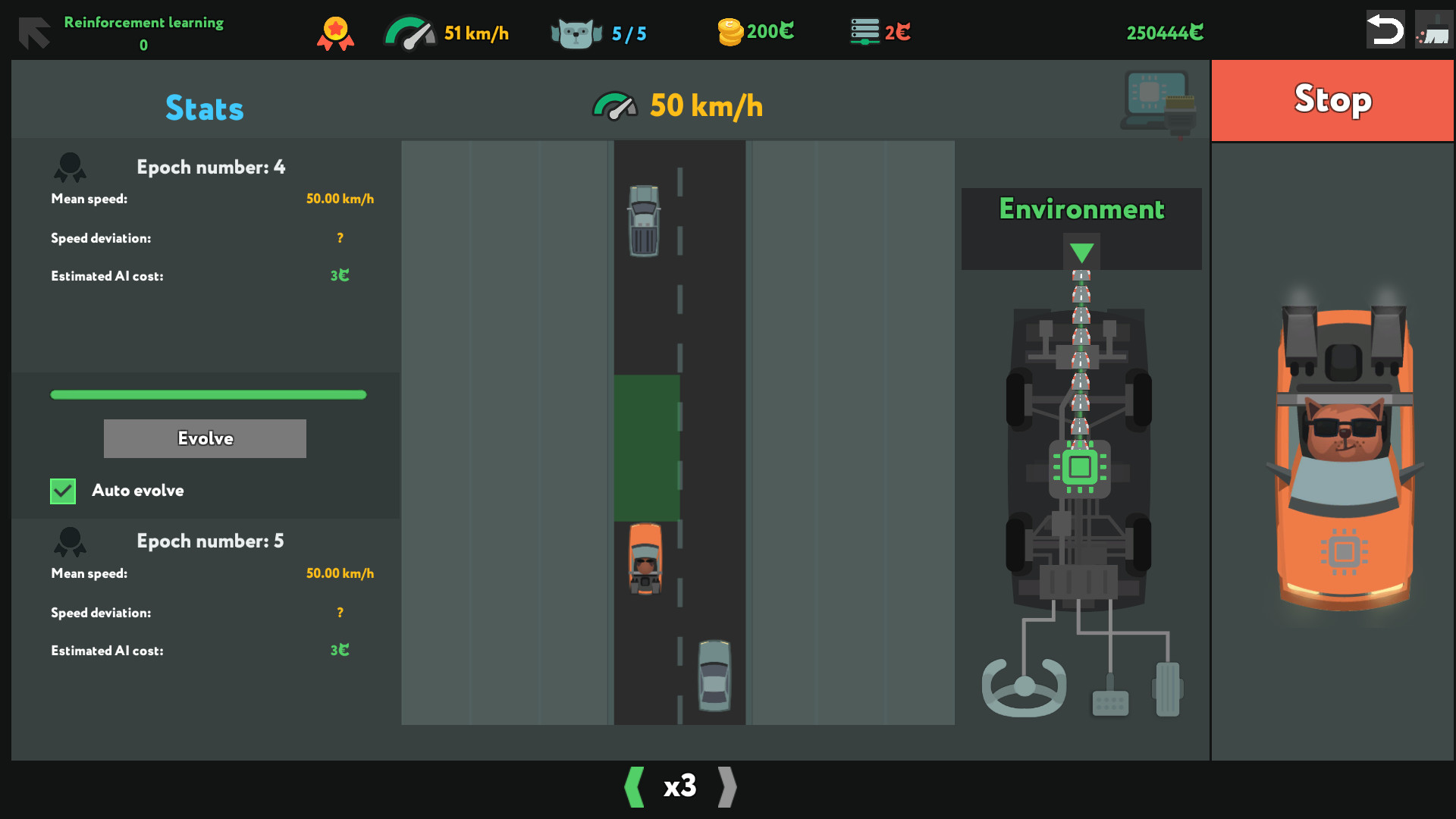 while True: learn() on Steam