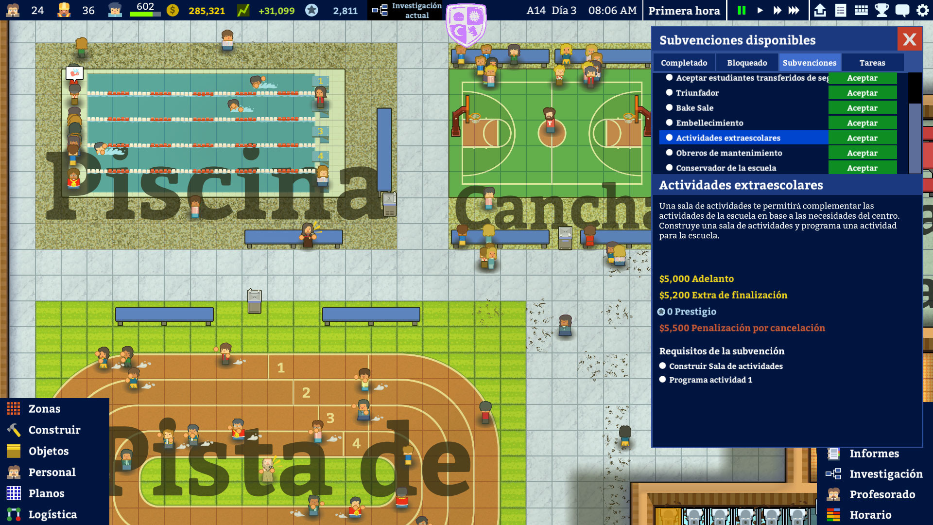 Academia : School Simulator en Steam