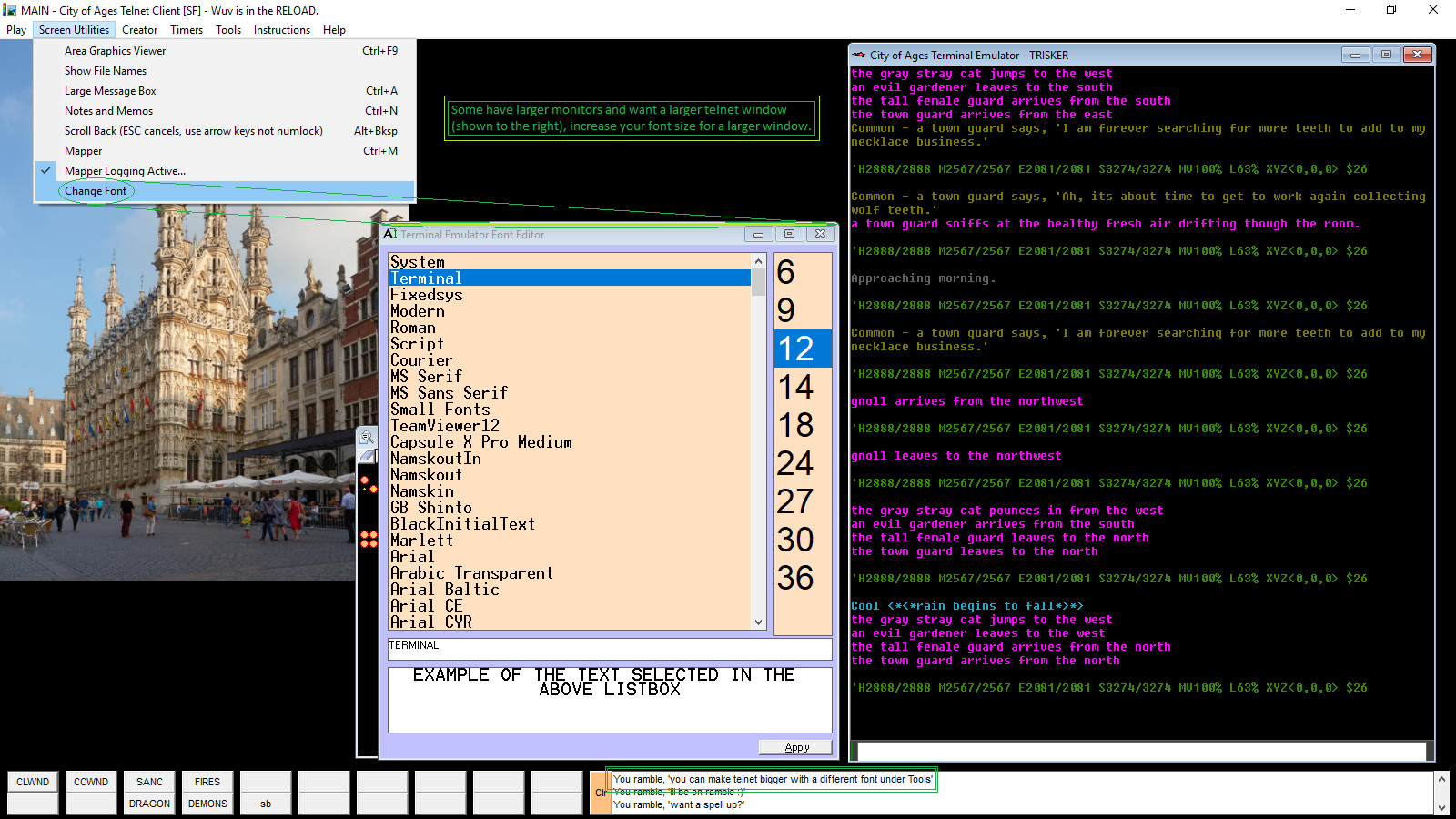 City of Ages: Picture Supportive Text MUD (server and client included ...
