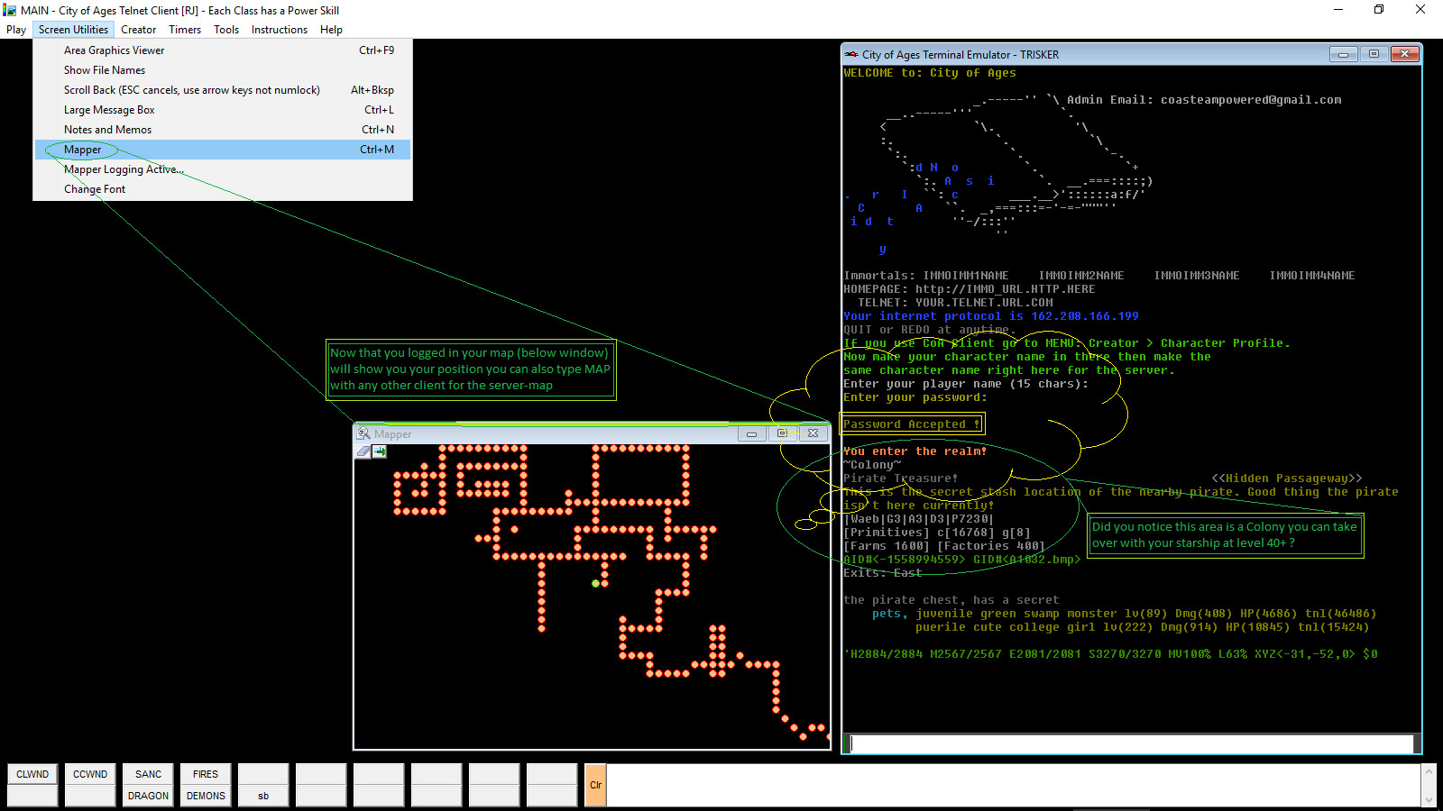 City of Ages: Picture Supportive Text MUD (server and client included) on Steam