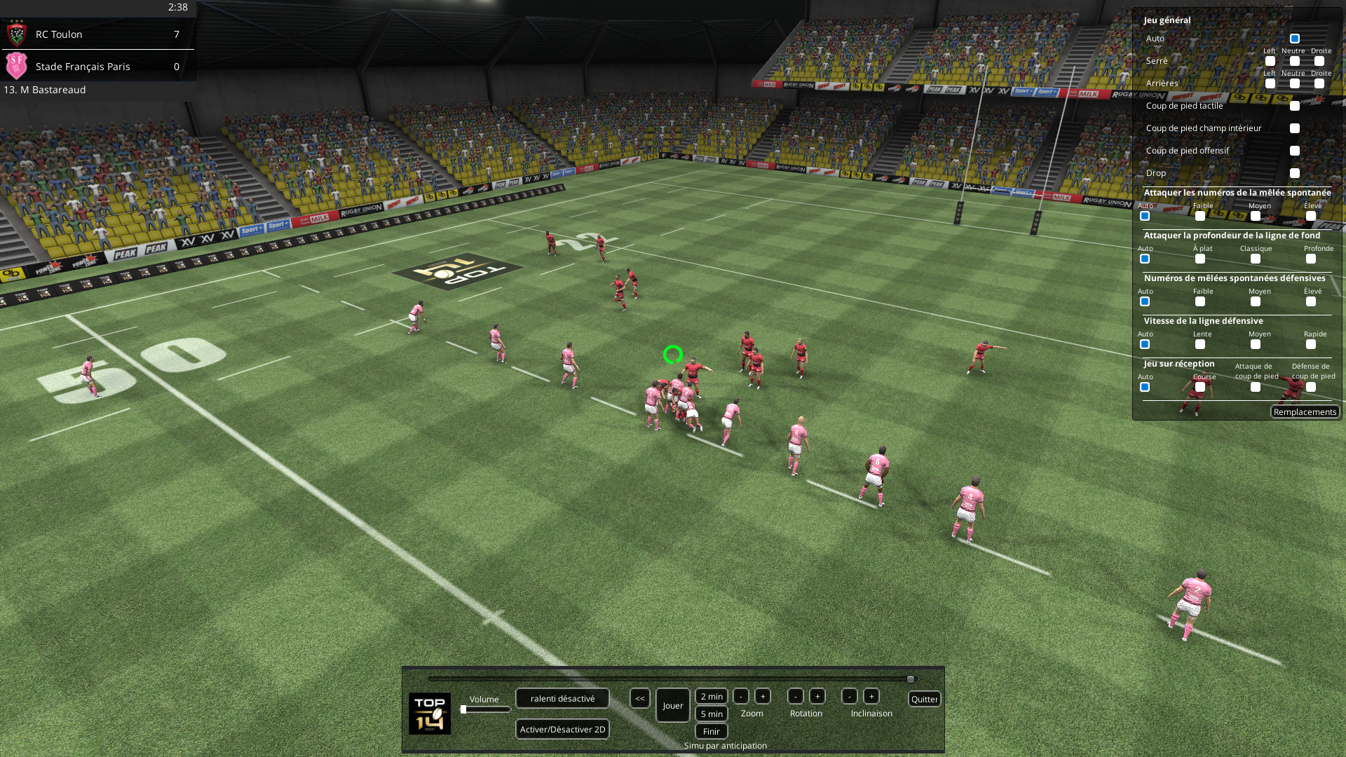 National Rugby Manager sur Steam