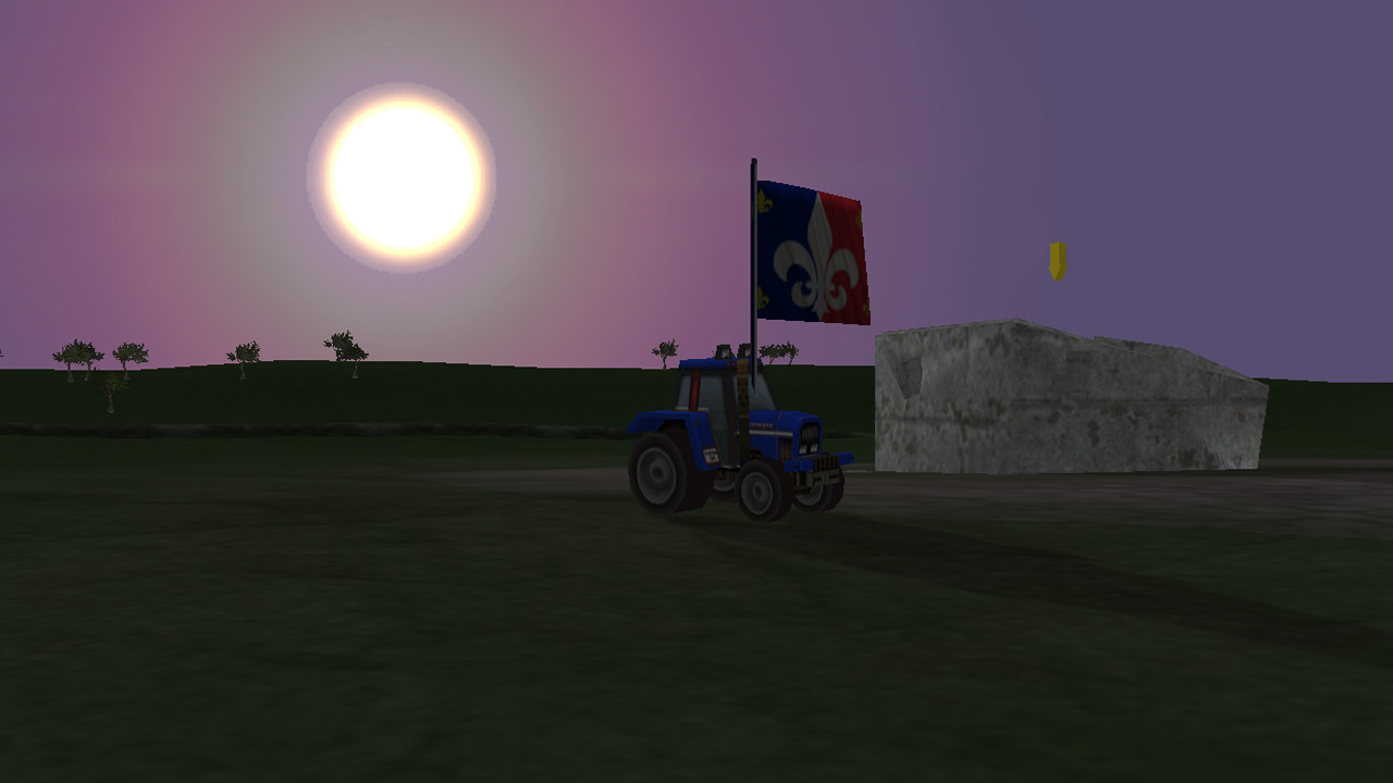 A tractor on Steam