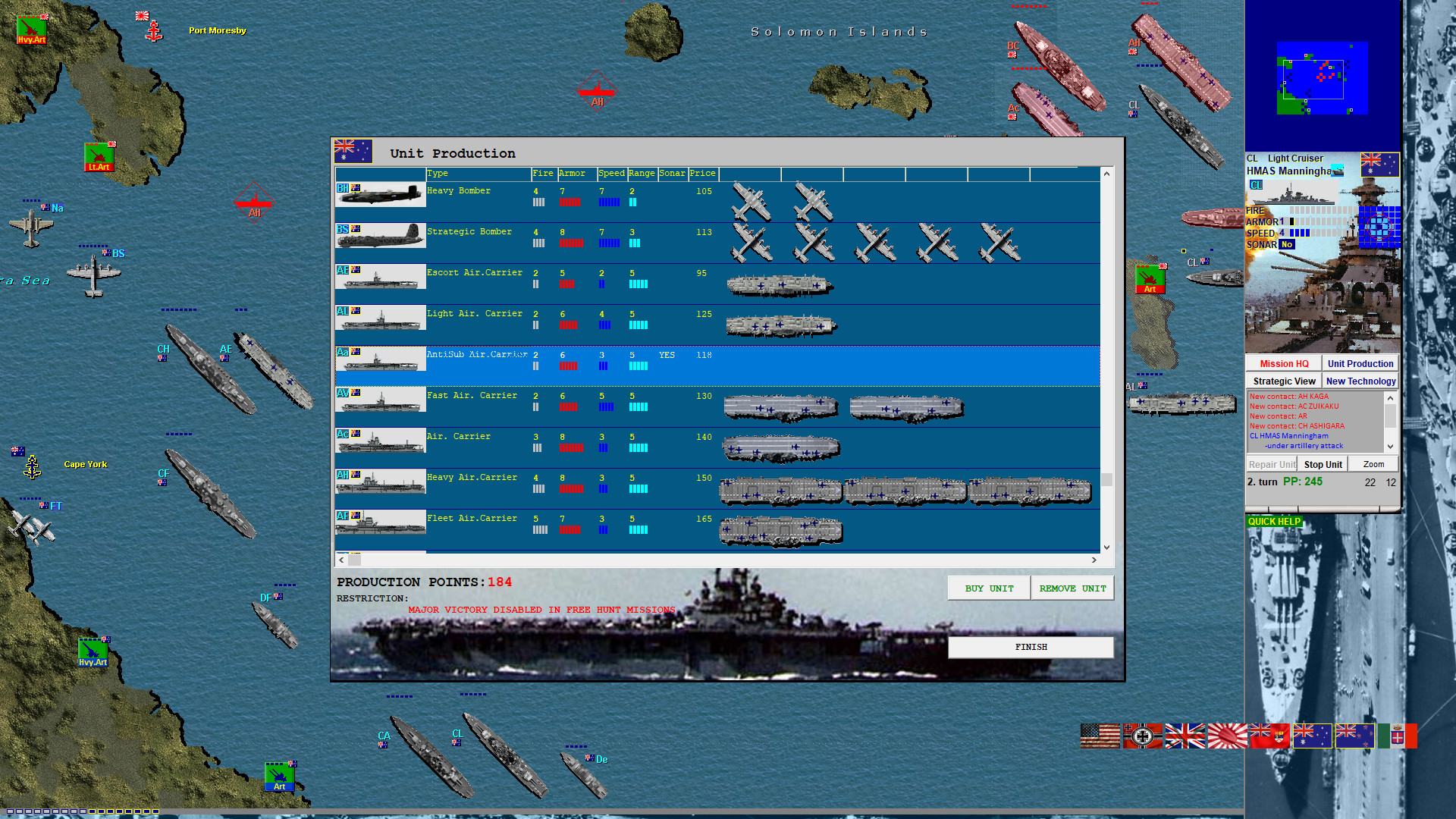 Battleships and Carriers - WW2 Battleship Game on Steam