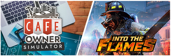 Cafe in flames on Steam