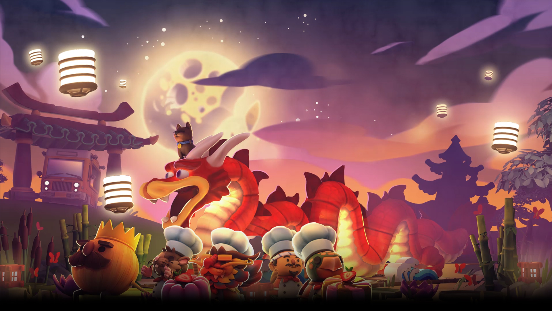 Backgrounds.Gallery | Background - Overcooked! 2 - Overcooked Moon Festival